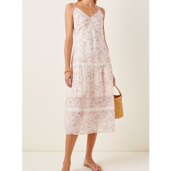 Sir. | Dresses | Sir Caprice Paneled Floral Print Midi Length Dress ...